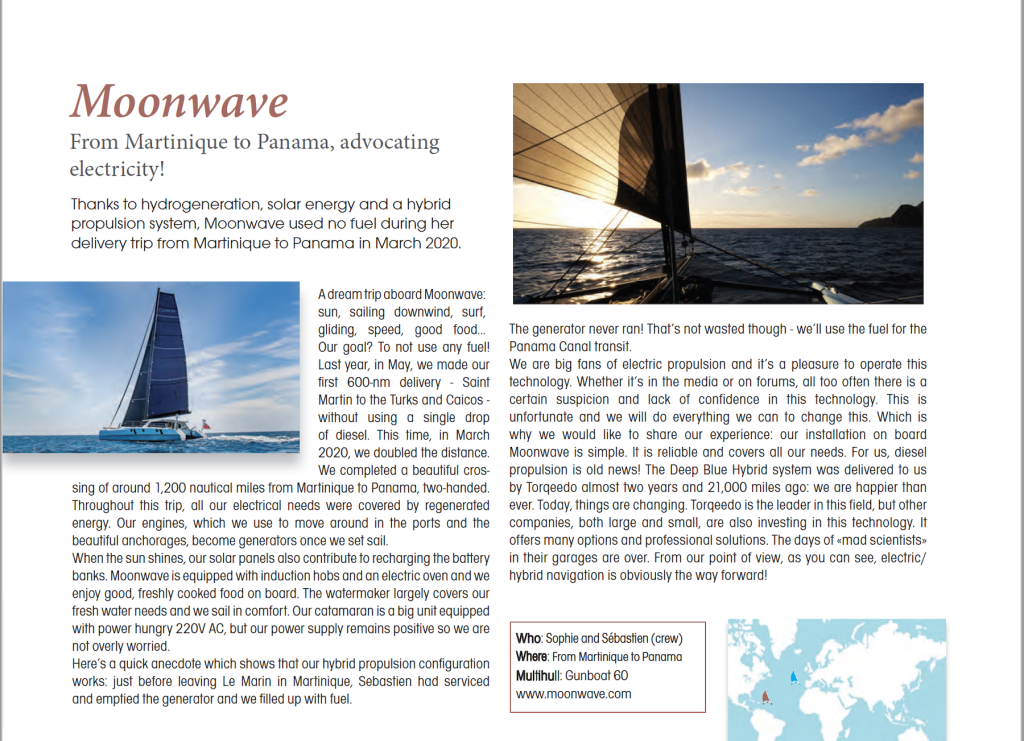 MOONWAVE's Fuel-free Cruising - Multihulls World - Gunboat